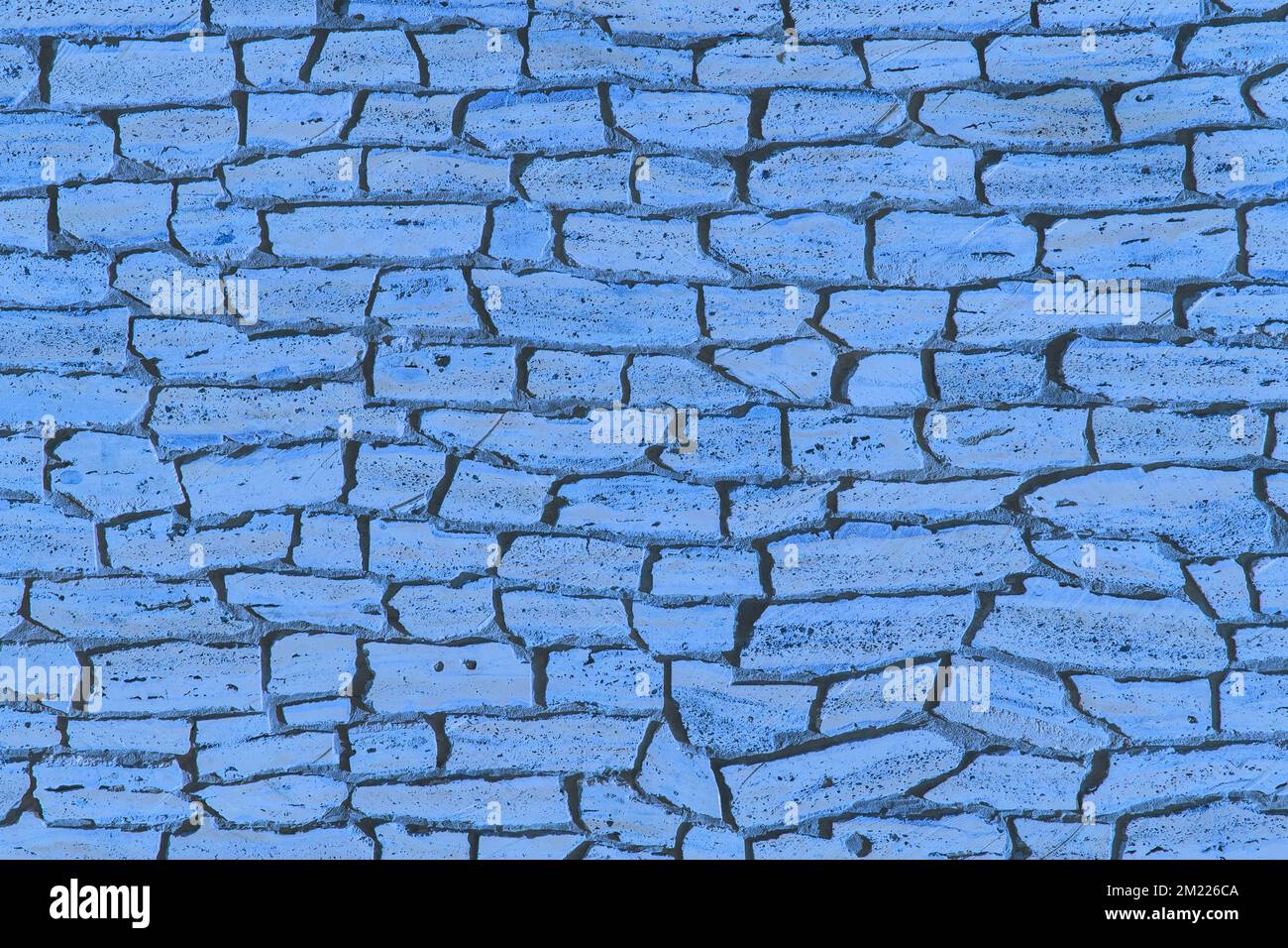 Blue stone old brick wall, modern exterior texture, facade background ...