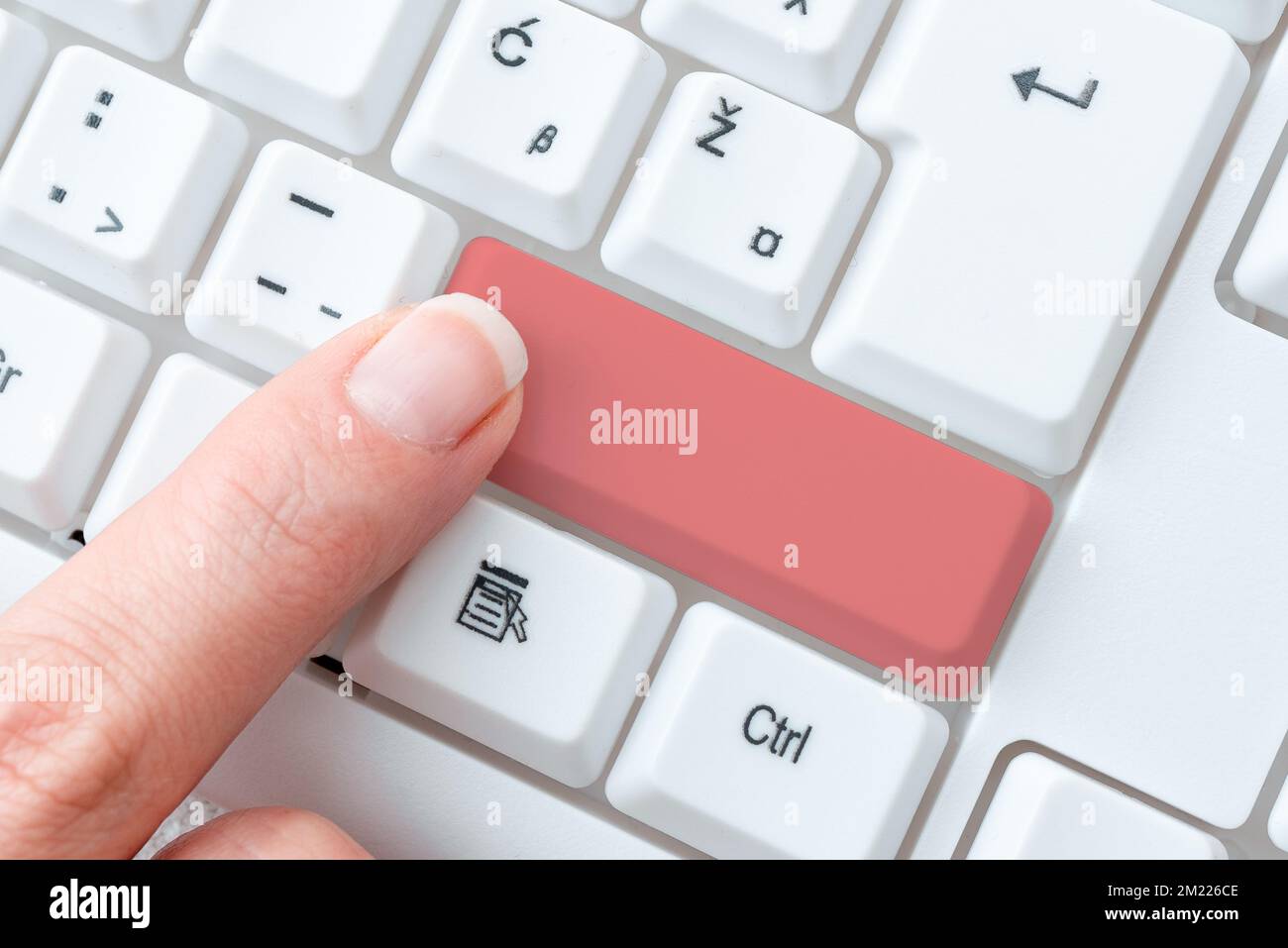 Macro men hand typing hi-res stock photography and images - Alamy
