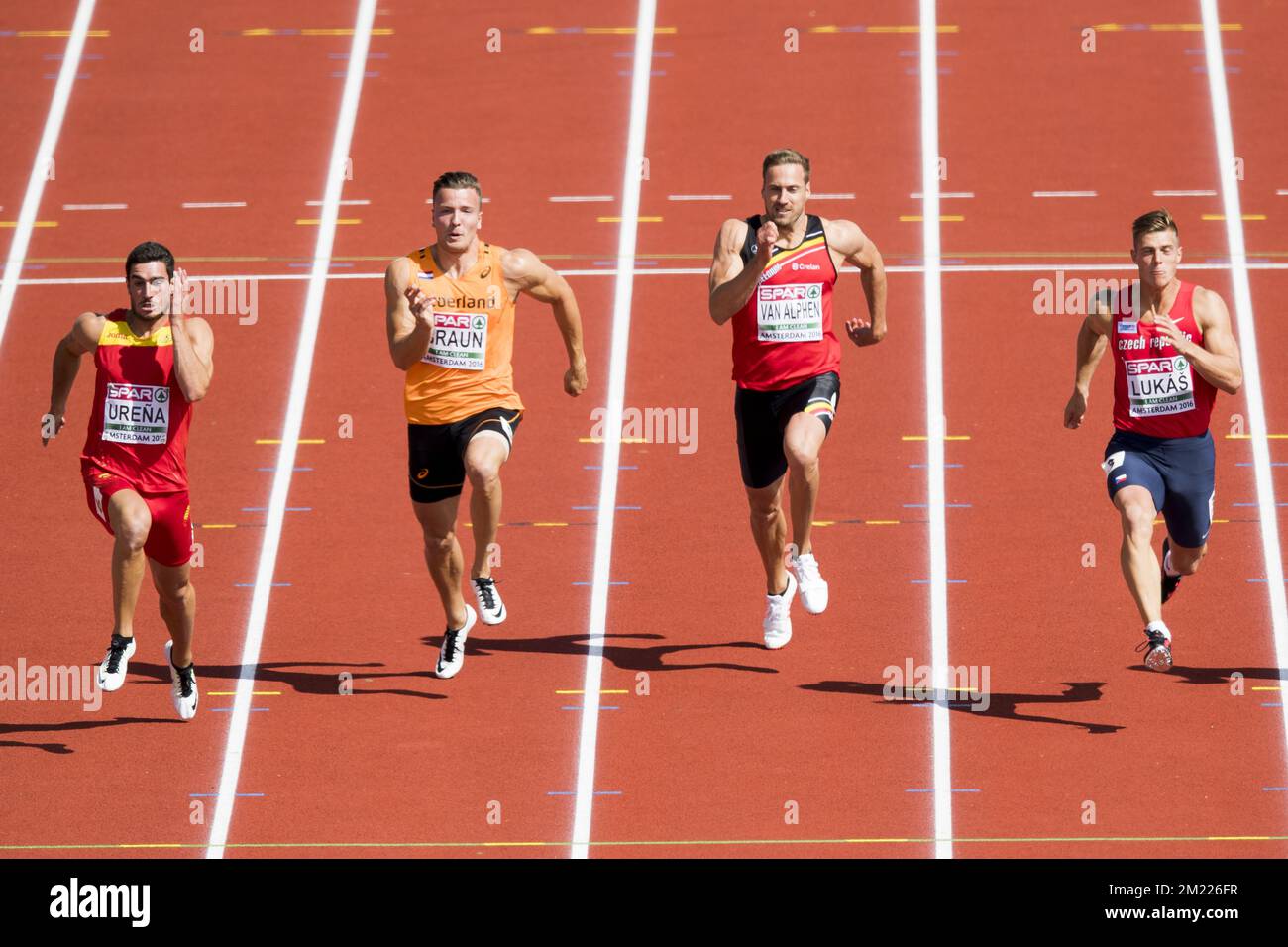 Dutch Pieter Braun and Belgian Hans Van Alphen pictured in action ...