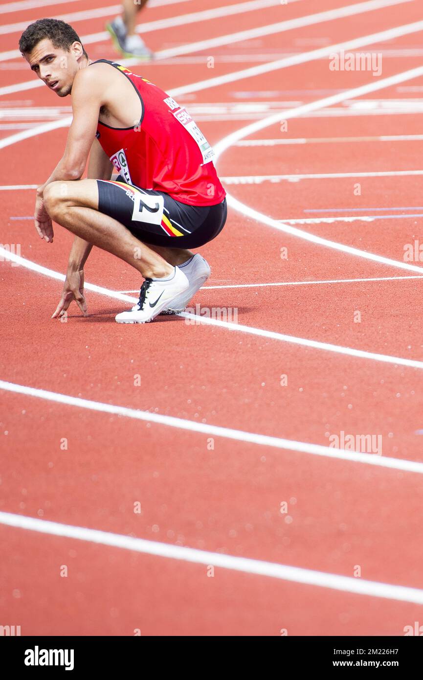 Belgian Jonathan Borlee show defeat after the men's 400m at the ...