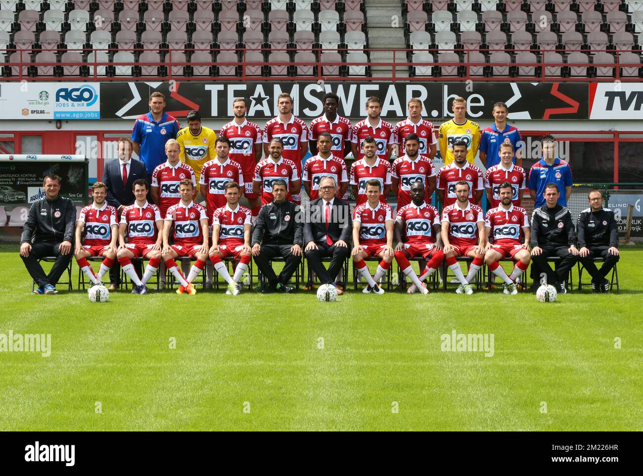 (Top row L-R) Jasper Velghu, goalkeeper Michalis Sifakis, Samuel Gigot ...