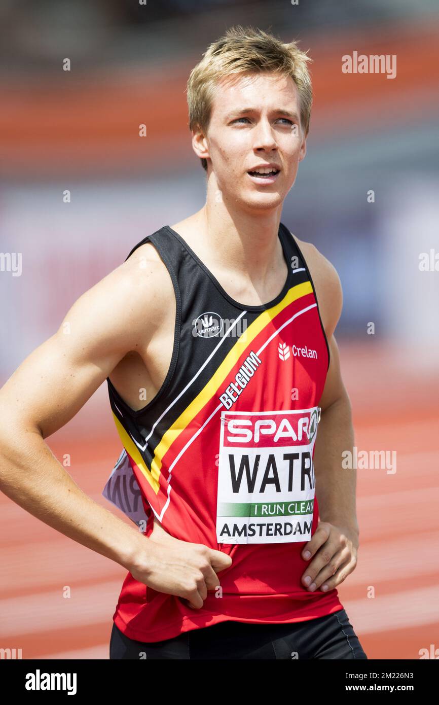 Belgian Julien Watrin pictured after the men's 400m at the European ...
