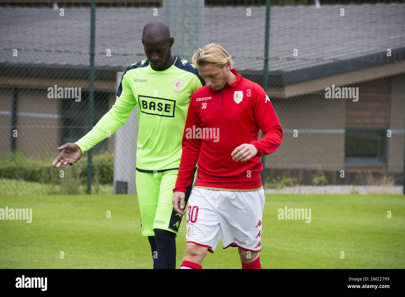 Standard's goalkeeper Yohann Thuram and Standard's Jonathan Legear ...