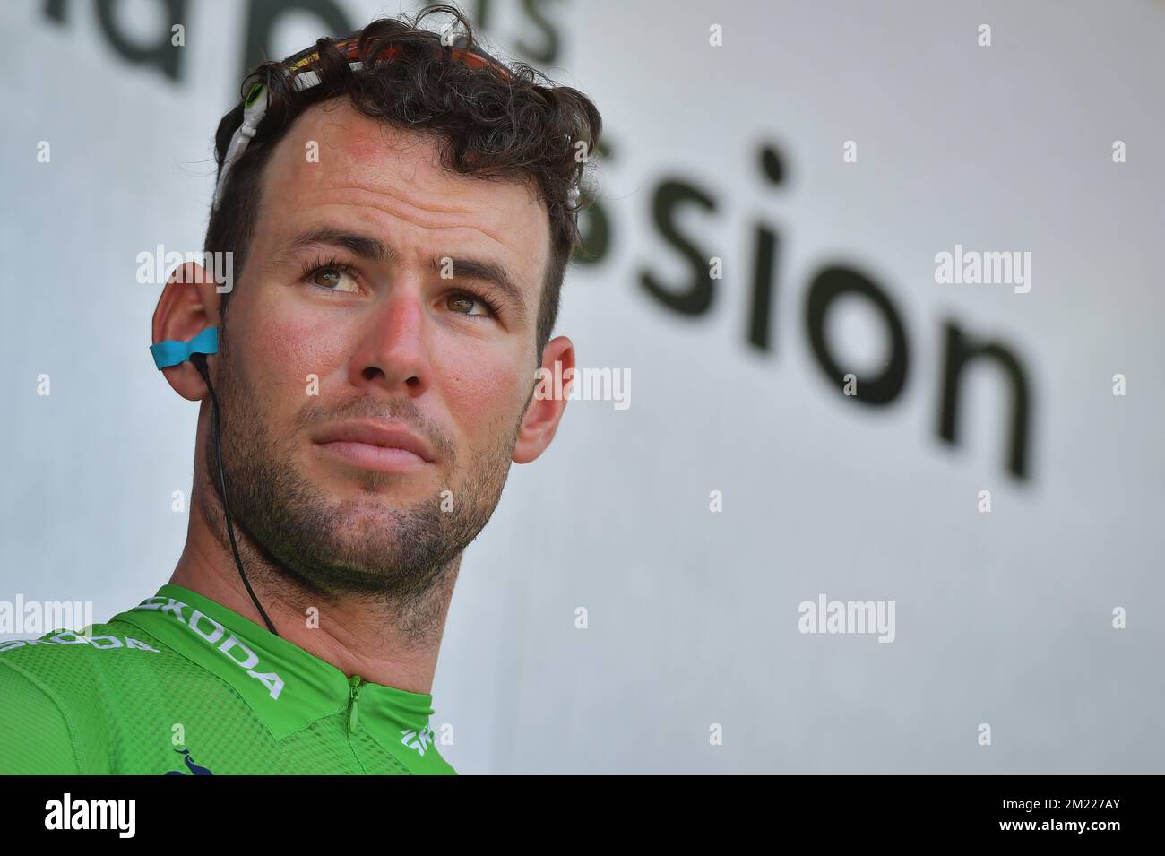 British Mark Cavendish of Dimension Data pictured ahead of the seventh ...
