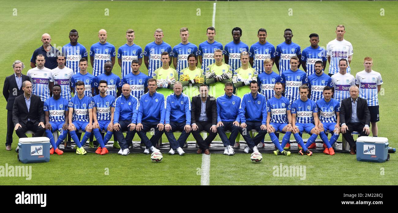 Genk's players pictured during the 2016-2017 season photo shoot of ...