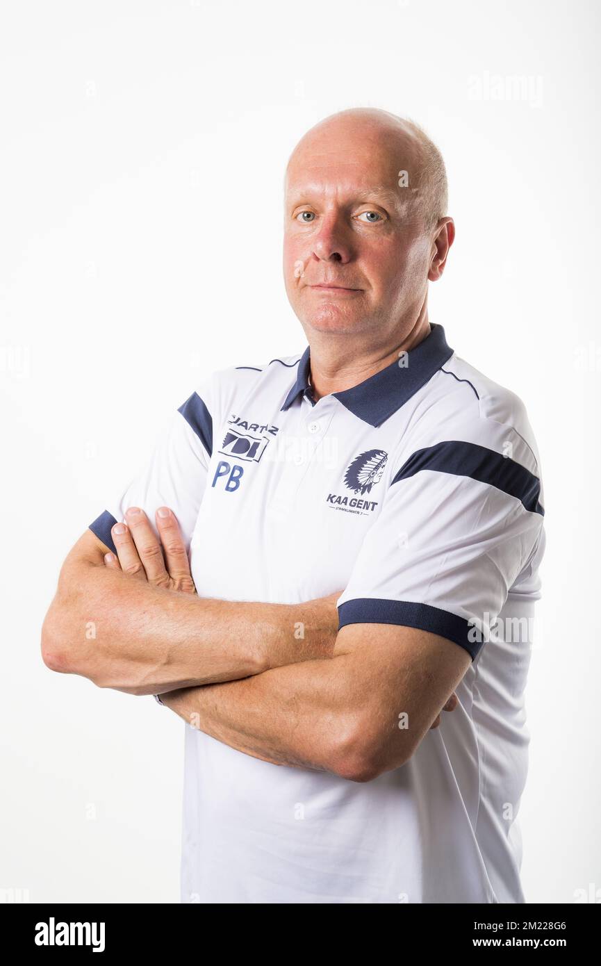 Gent's assistant coach Peter Balette poses for the photographer during ...