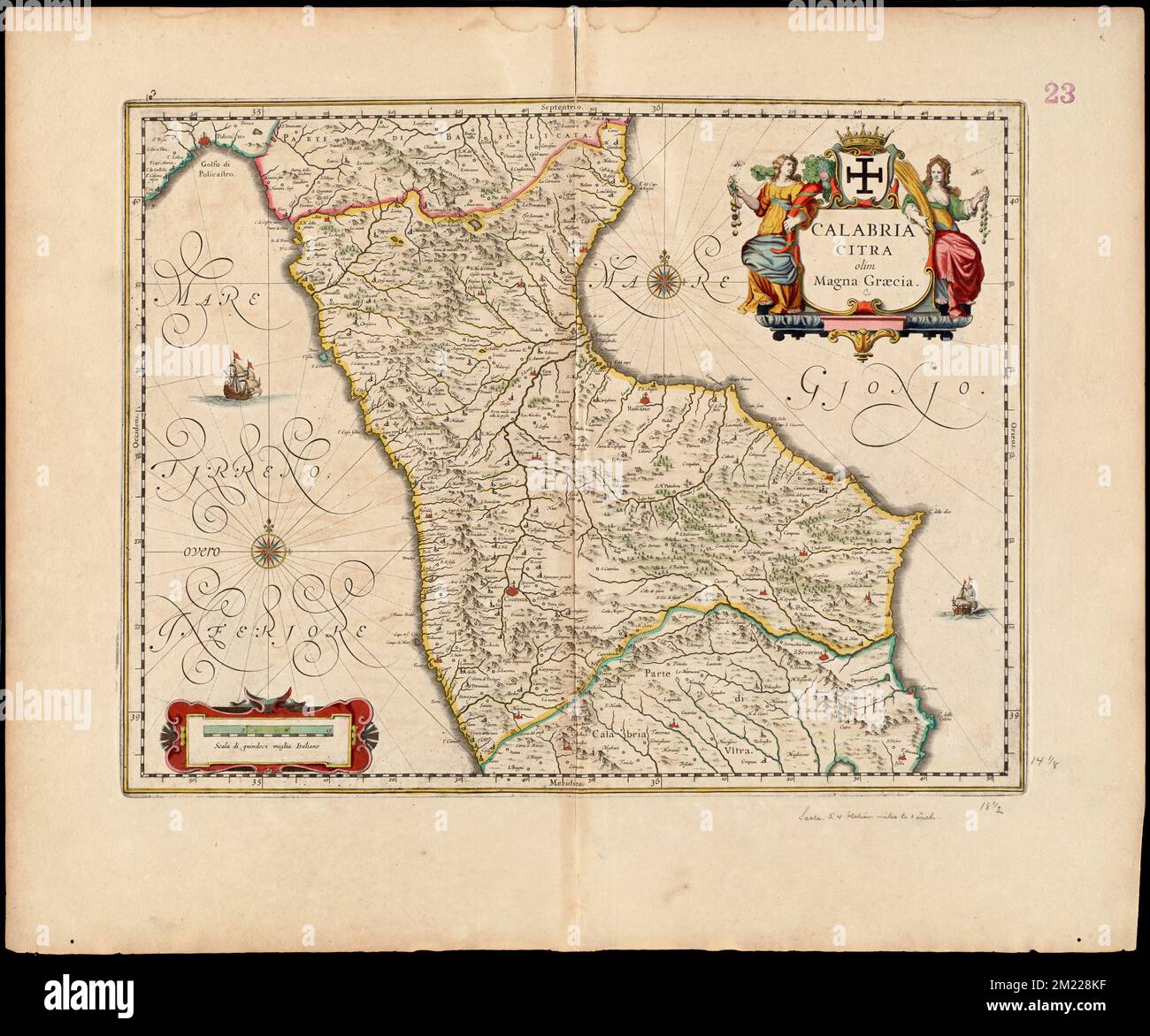 Calabria citra olim magna Graecia , Calabria Italy, Maps, Early works ...