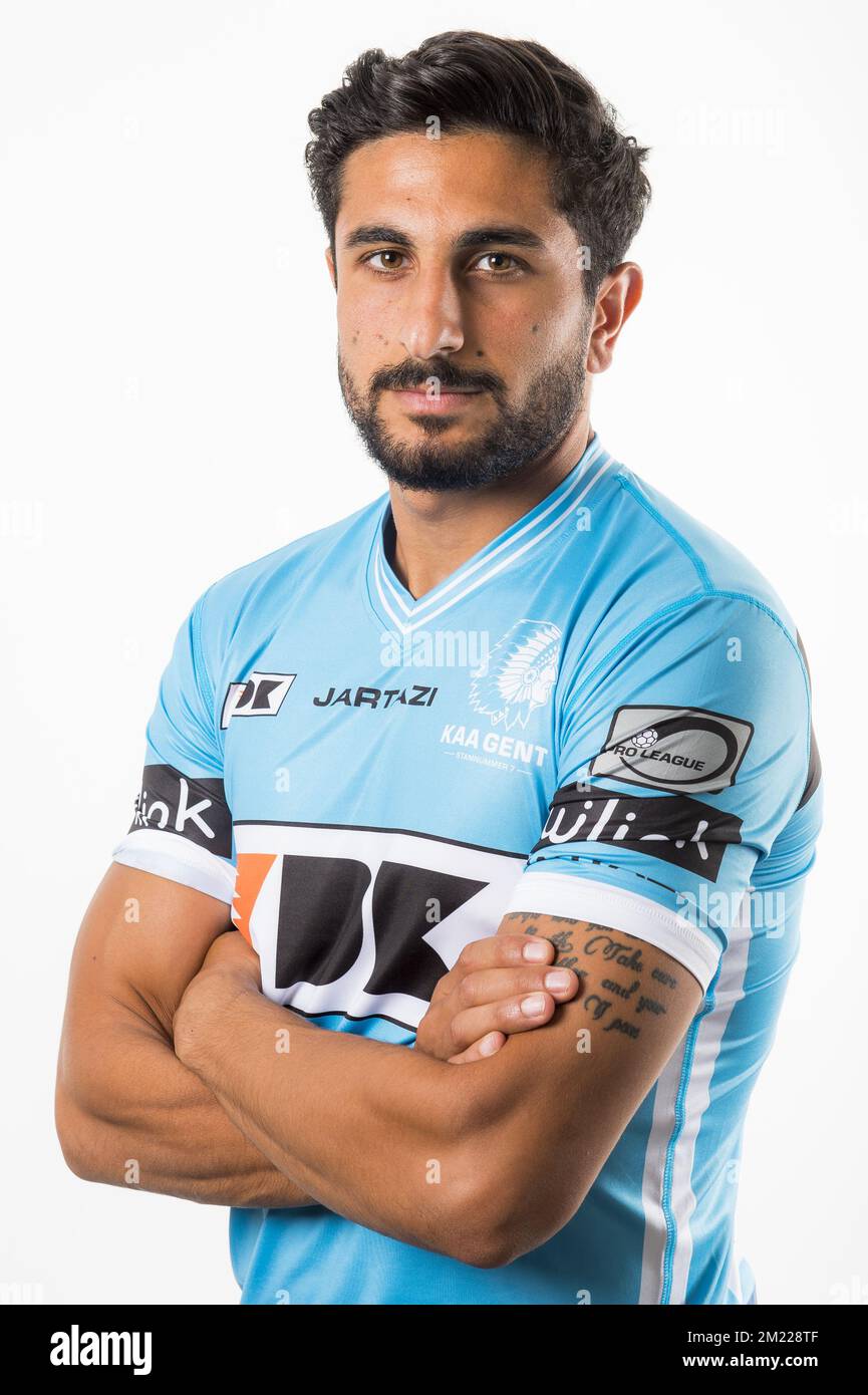 Gent's Kenneth Saief poses for the photographer during the 2016-2017 ...