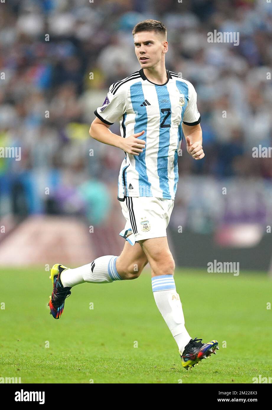 Argentina's Juan Foyth in action during the FIFA World Cup Semi-Final ...