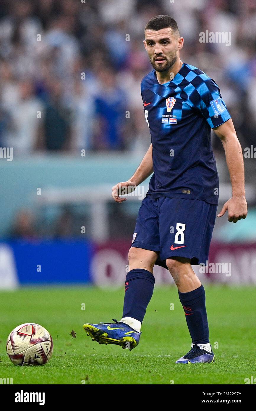 LUSAIL CITY, QATAR - DECEMBER 13: Mateo Kovacic of Croatia in action ...
