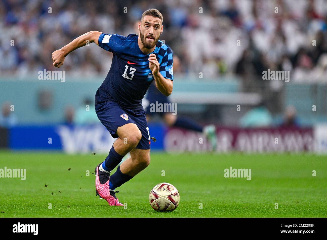 LUSAIL CITY, QATAR - DECEMBER 13: Nikola Vlasic of Croatia during the ...