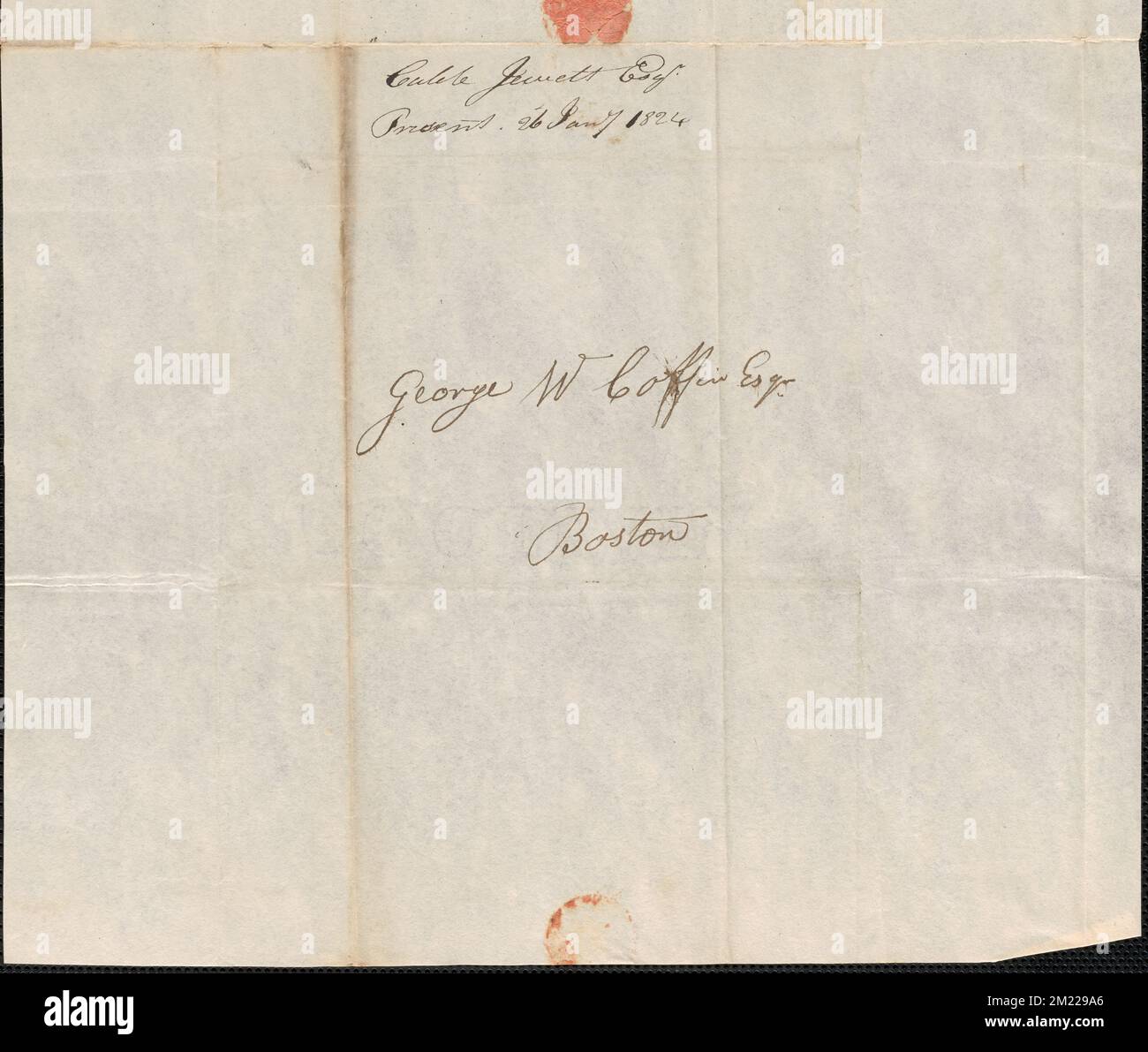Caleb Jewett to George Coffin, 26 January 1824 , Public land sales ...