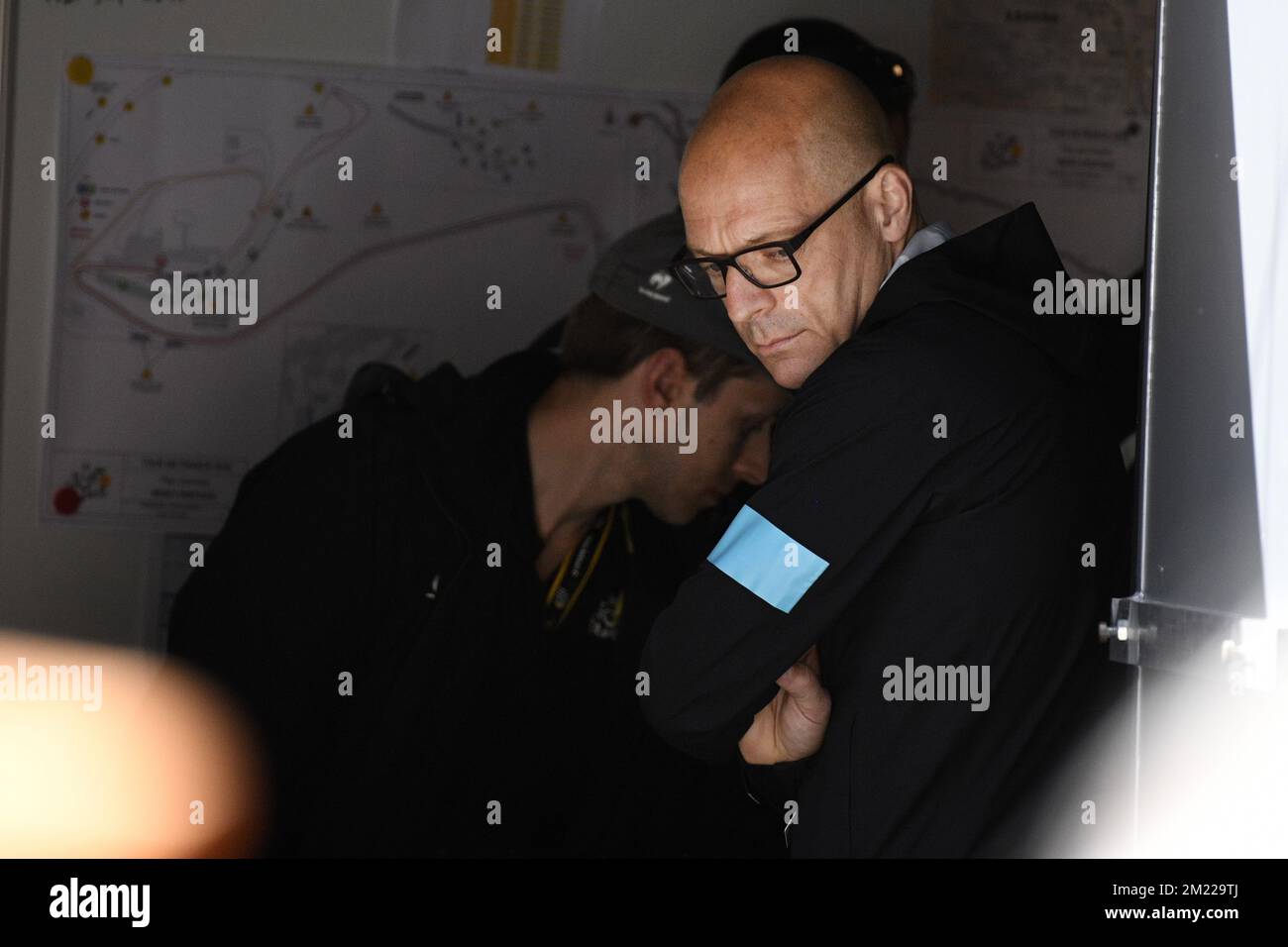 Welsh David Brailsford, General Manager of Team Sky pictured after the ...
