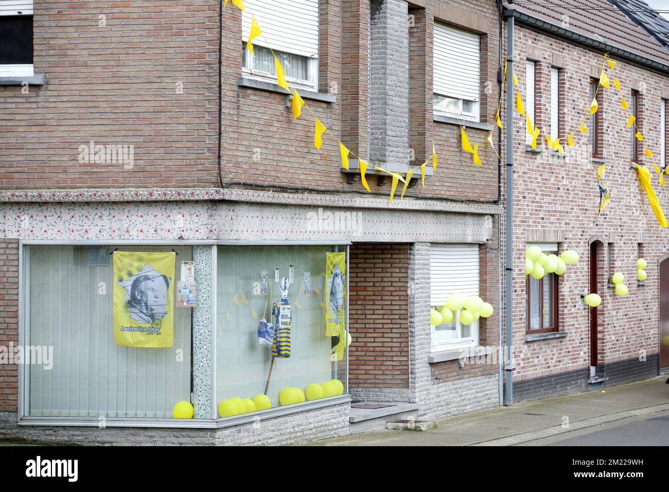 Illustration picture shows the celebrations in honor of Lucien Van Impe ...