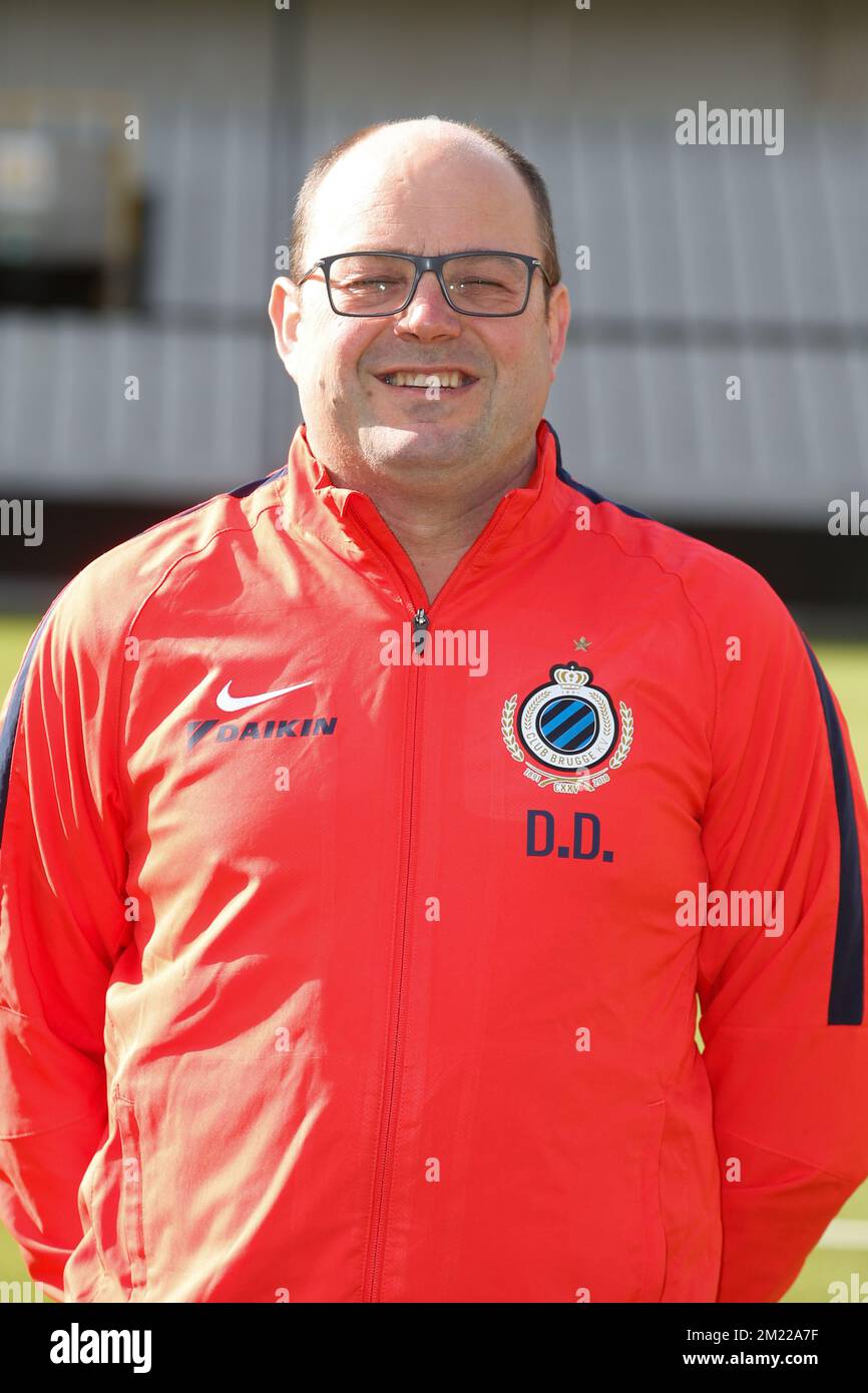 Club's physiotherapist Dimitri Dimi Dobbenie poses for the photographer ...