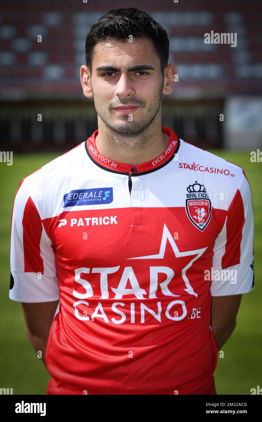 Mouscron's Benjamin Van Durmen poses for the photographer during the ...
