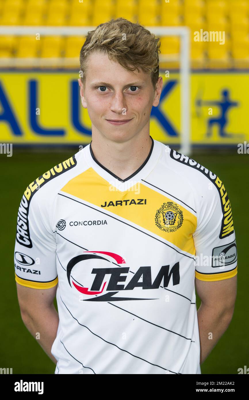 Robbie Ringoet poses for the photographer during the 2016-2017 season photo shoot of Belgian ...