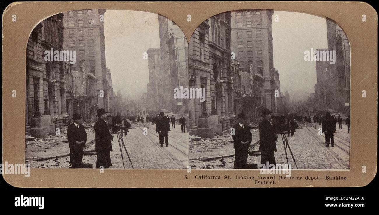 California St., looking toward the ferry depot -- Banking District ...