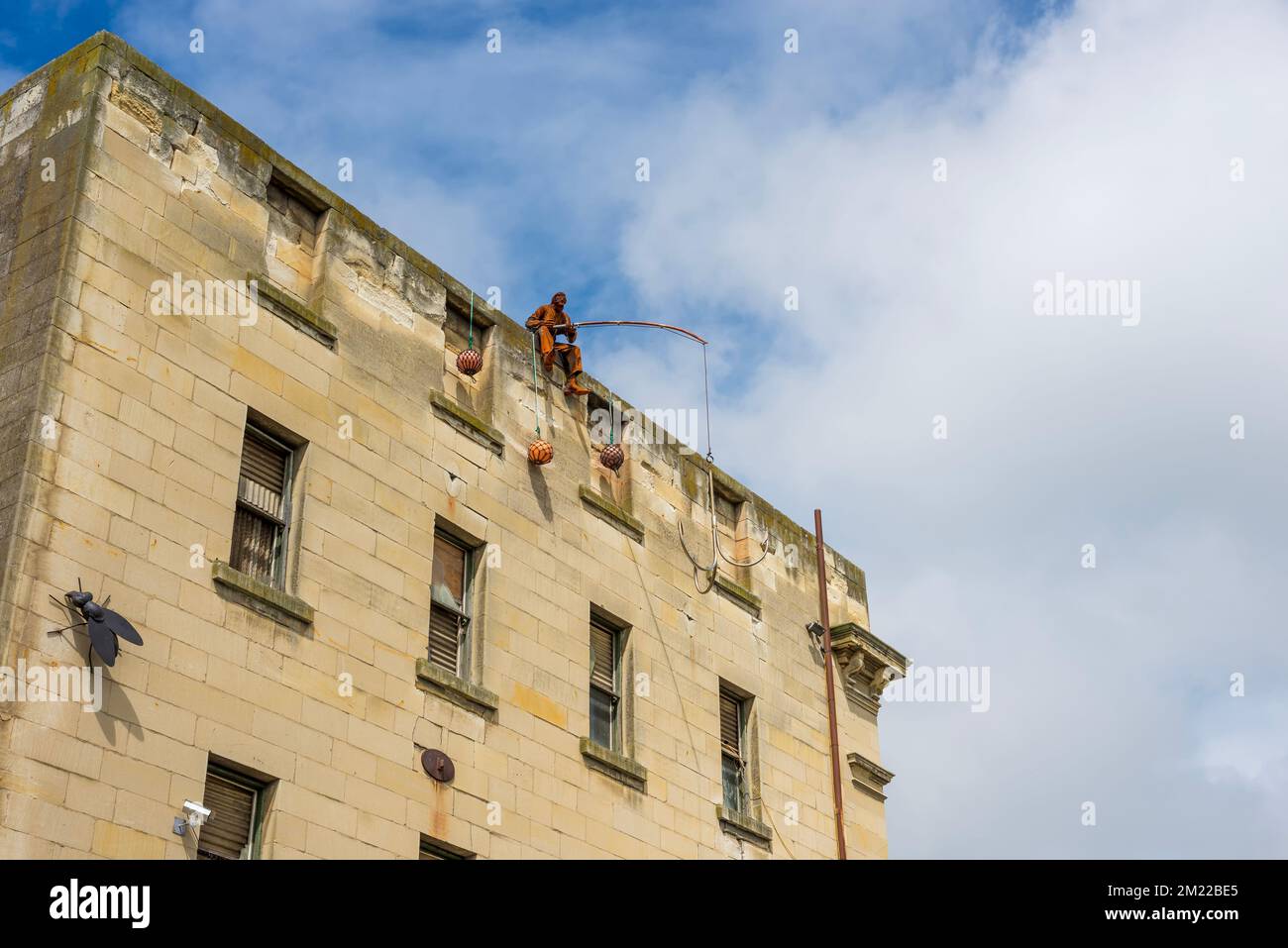 The exterior exhibits at the Steampunk Museum in Oamaru, South Island ...