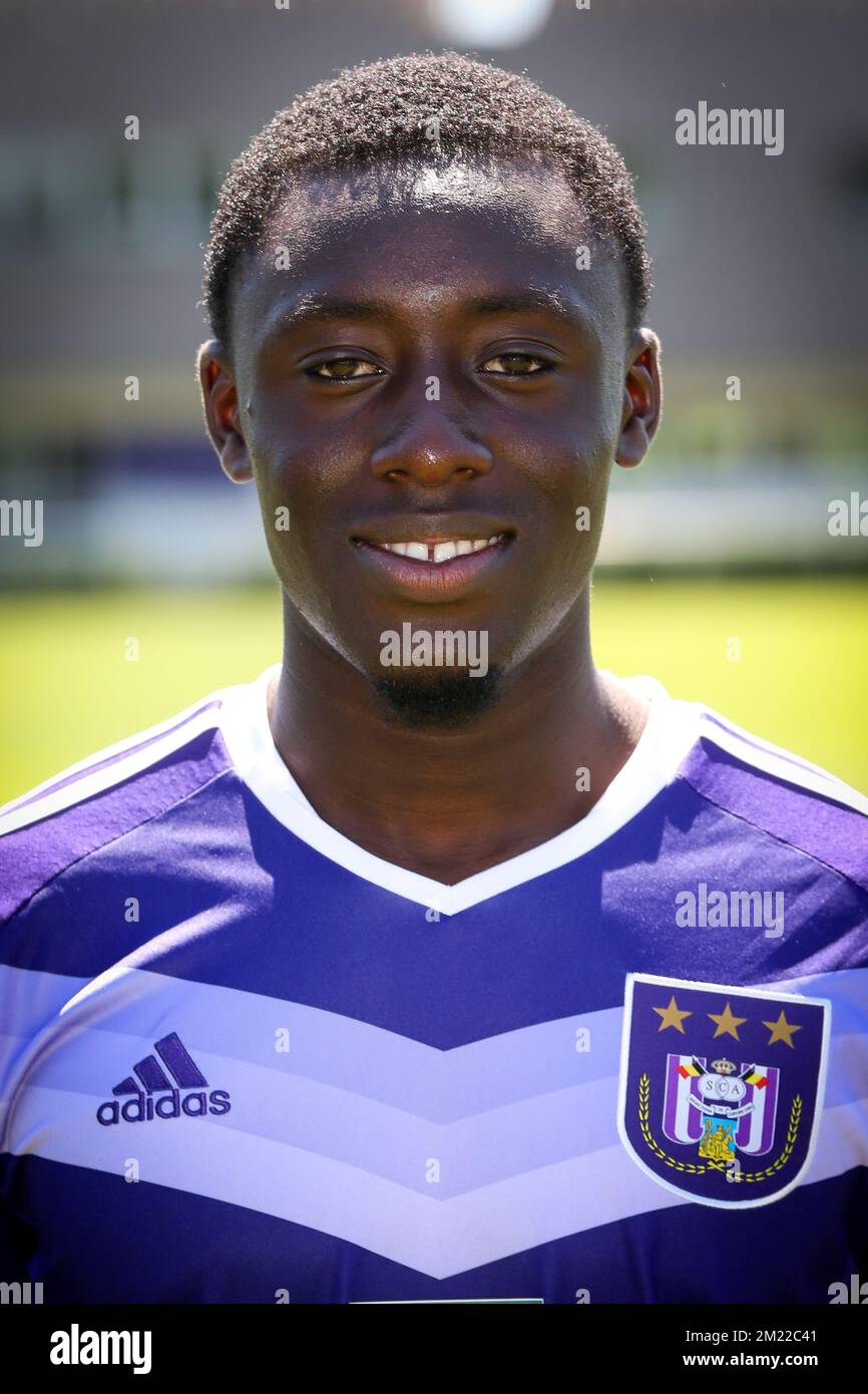Anderlecht's Dennis Appiah poses for the photographer during the 2016 ...