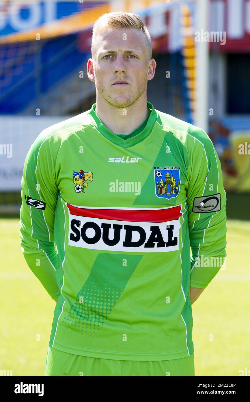Goalkeeper Koen Van Langendonck pictured during the 2016-2017 season ...
