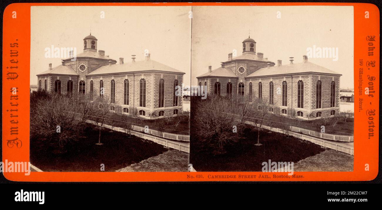 Cambridge Street Jail, Boston, Mass. , Detention facilities Stock Photo ...