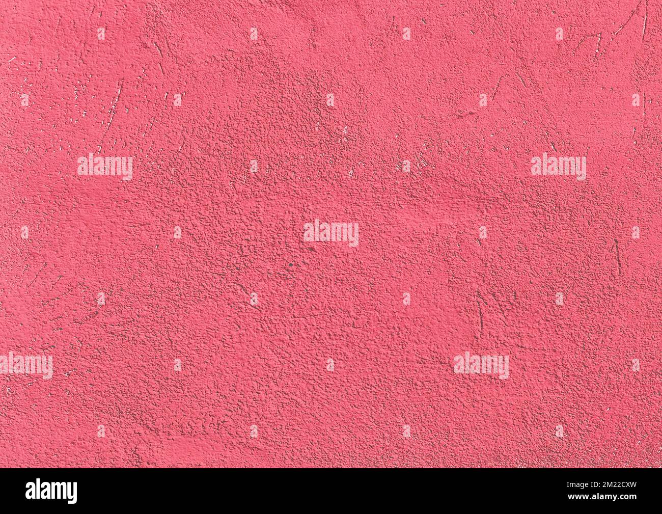 Pink crimson color light red paint on concrete surface stone wall ...