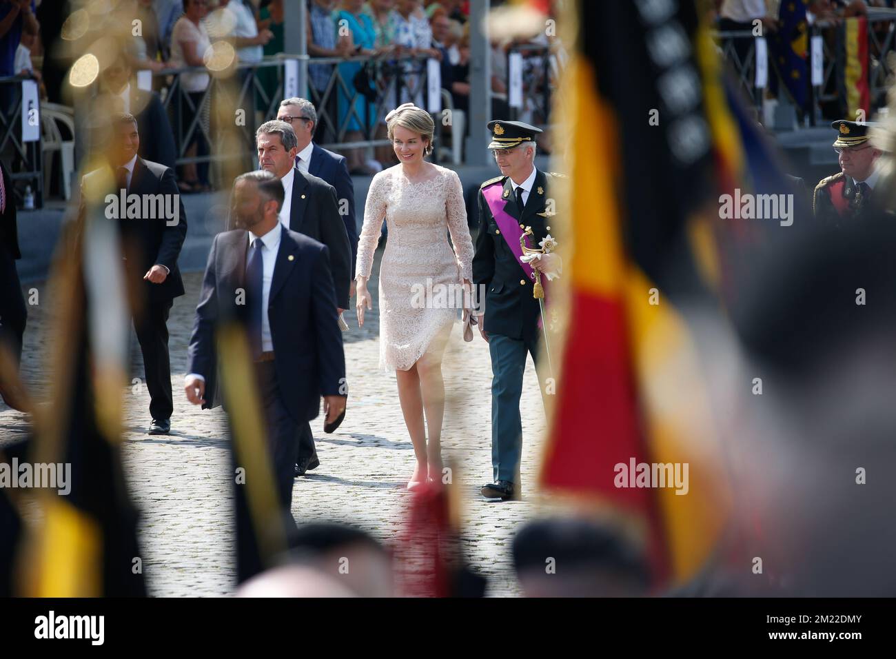 Queen Mathilde of Belgium and King Philippe - Filip of Belgium arrive ...