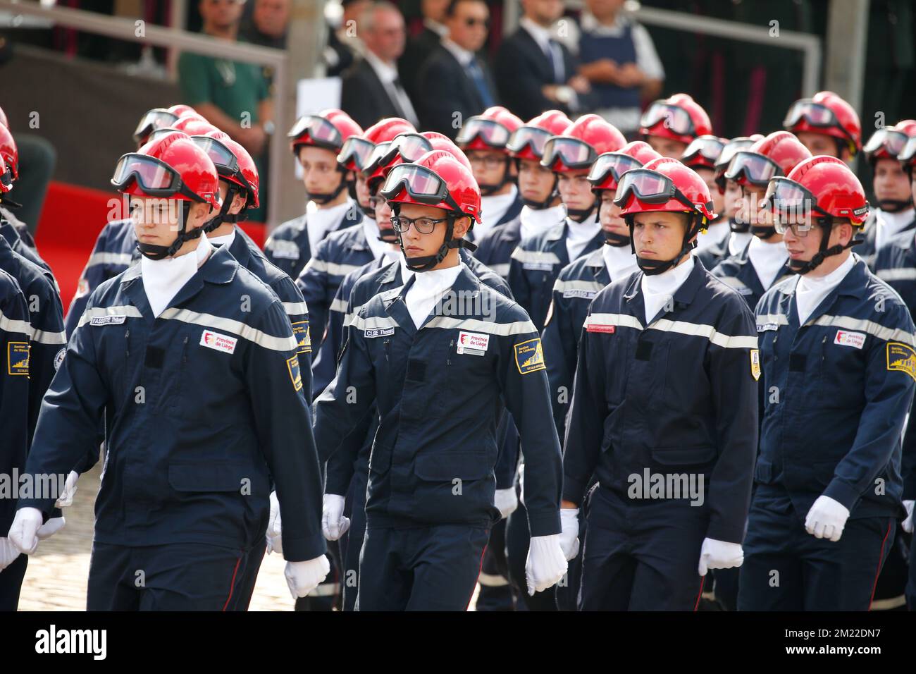 Illustration picture shows the military parade on the Belgian National ...