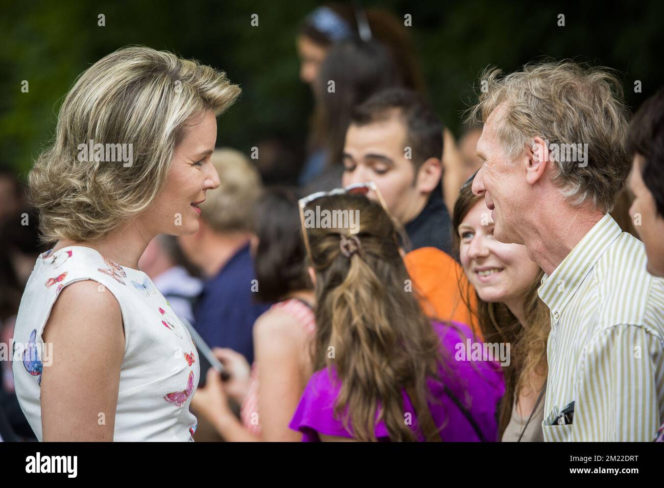 Queen Mathilde of Belgium pictured during a Royal Visit to the 'Fete au ...