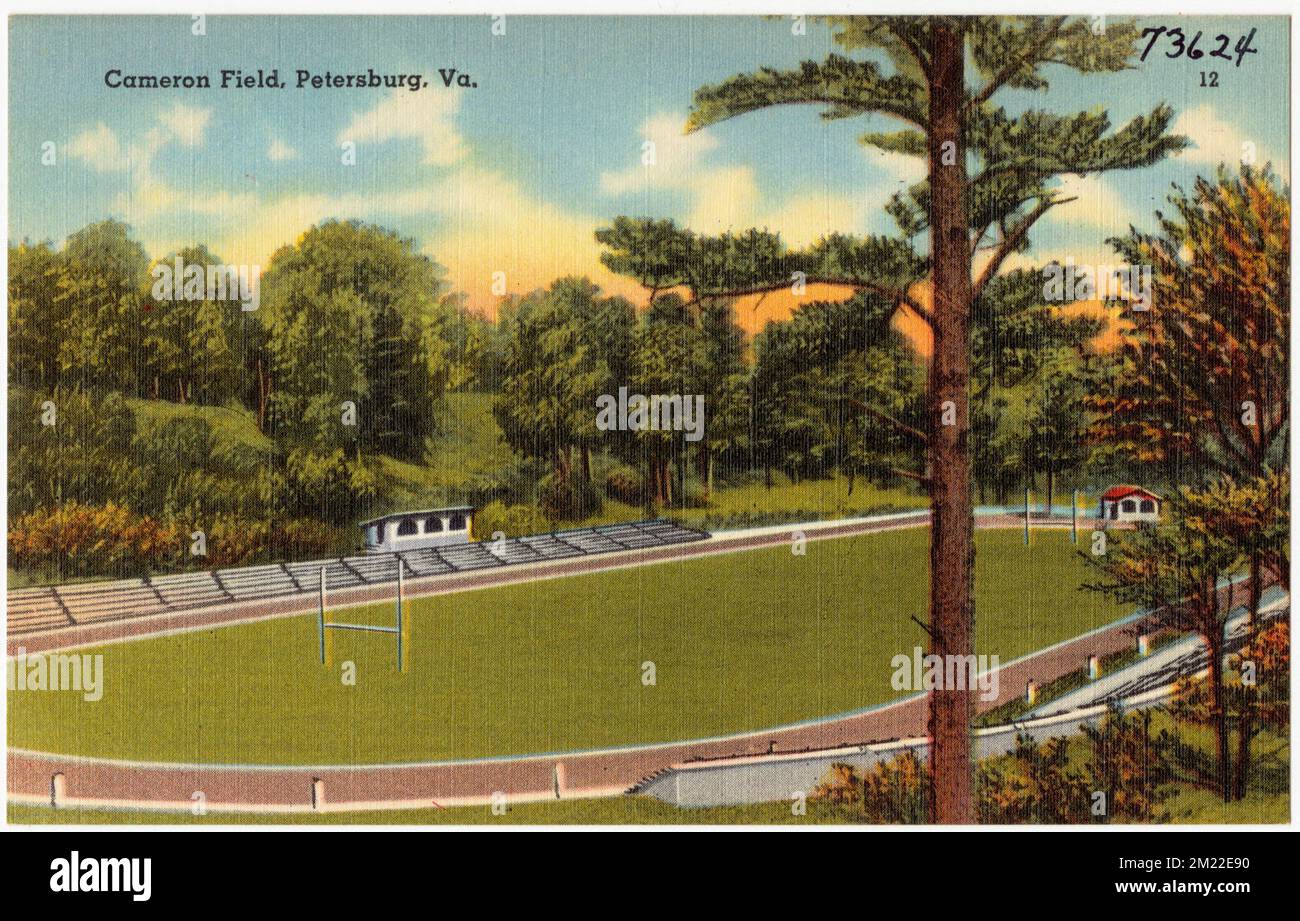 Cameron Field, Petersburg, Va. , Tichnor Brothers Collection, postcards ...