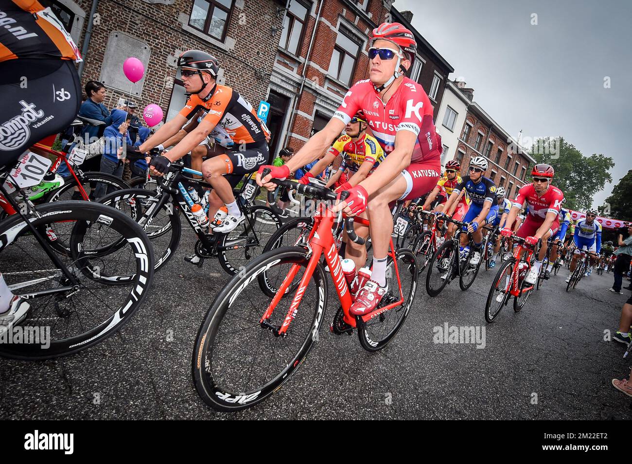Russian Viacheslav Kuznetsov of Team Katusha pictured during the first ...