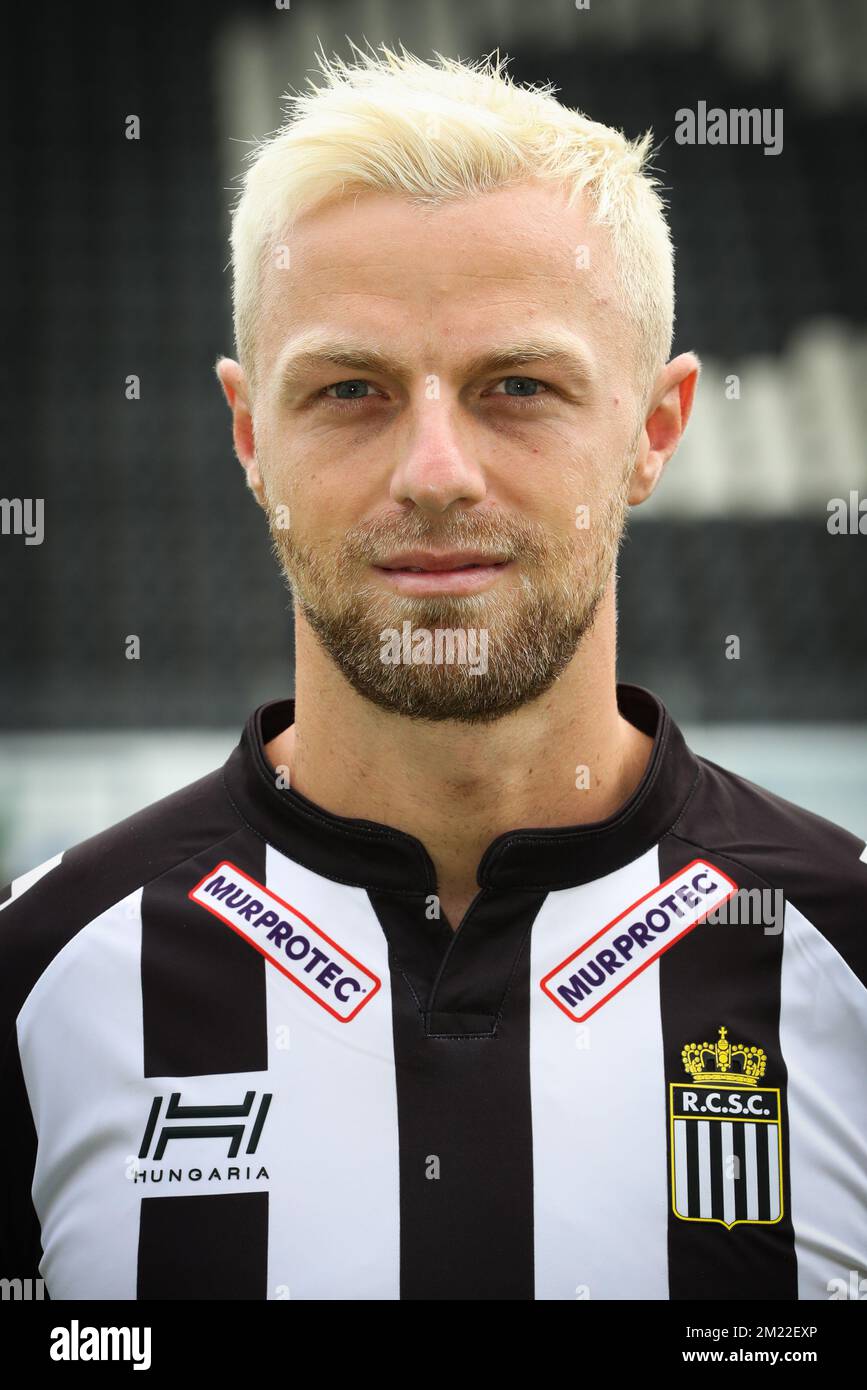 Charleroi's David Pollet poses for the photographer during the 2016 ...