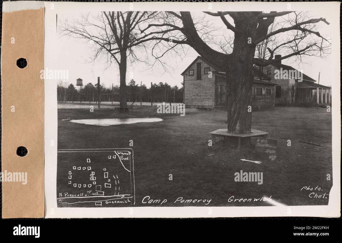 Camp Pomeroy, house, Greenwich, Mass., Mar. 15, 1928 : Parcel no. 410-3 ...