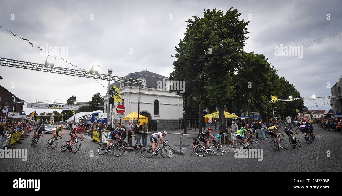 Illustration picture shows the pack of riders during the 11th edition ...