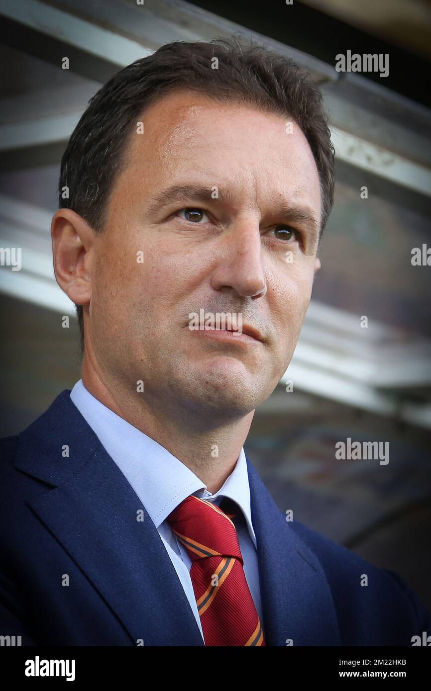 Mechelen's head coach Serbian Aleksandar Jankovic pictured during the ...