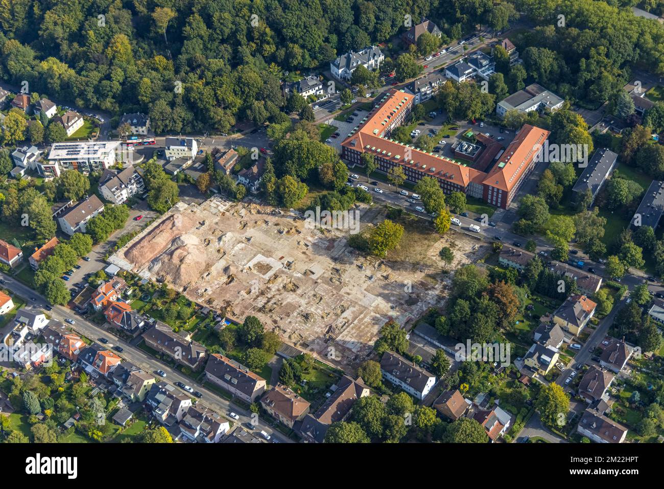 Aerial view, Berufsgenossenschaft Rohstoffe und chemische Industrie ...