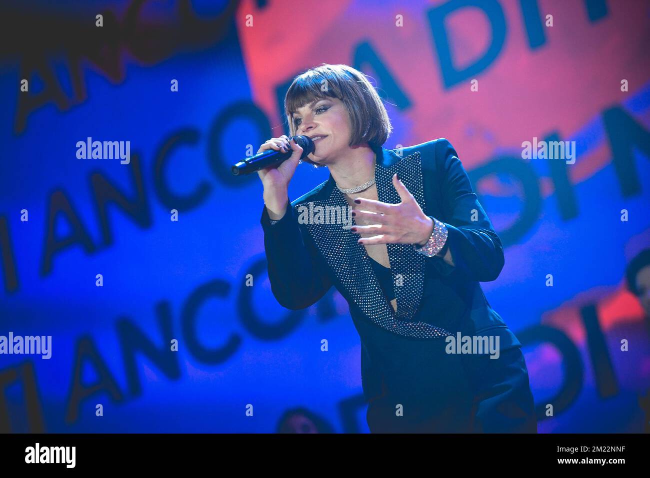 The Italian singer Alessandra Amoroso performs live at the ...