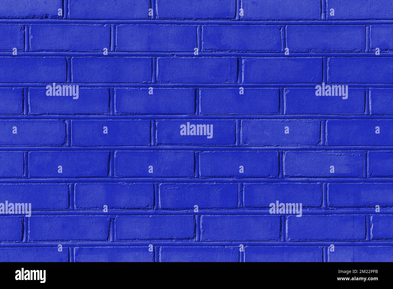 Blue paint on brick old wall texture background abstract Stock Photo ...
