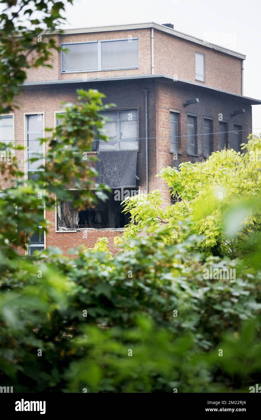 Illustration picture shows some of the damage at the National Institute ...