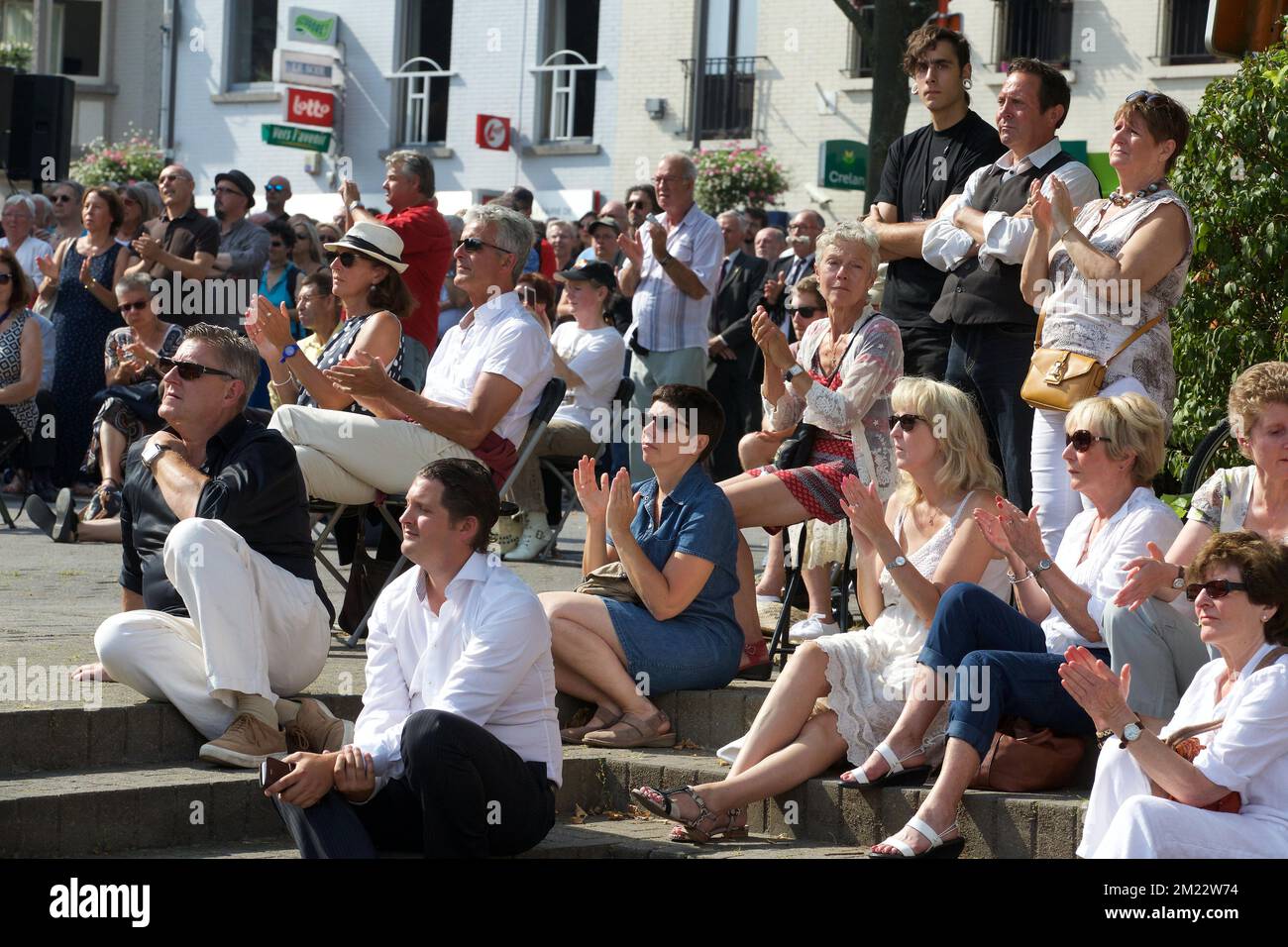 People attend the funeral ceremony for jazz musician Toots Thielemans ...