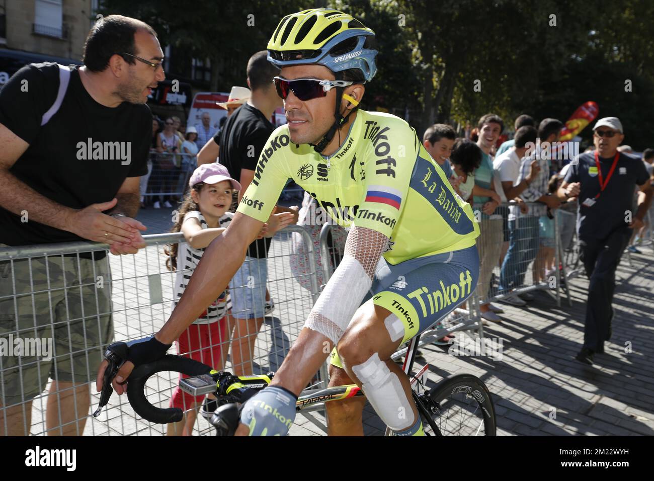 Spanish Alberto Contador of Tinkoff pictured during the thirteenth ...
