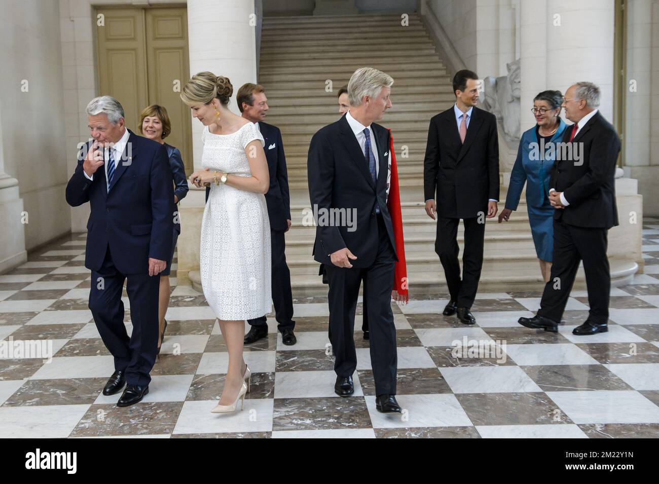 Illustration picture shows a gala dinner at the Laeken/Laken royal ...