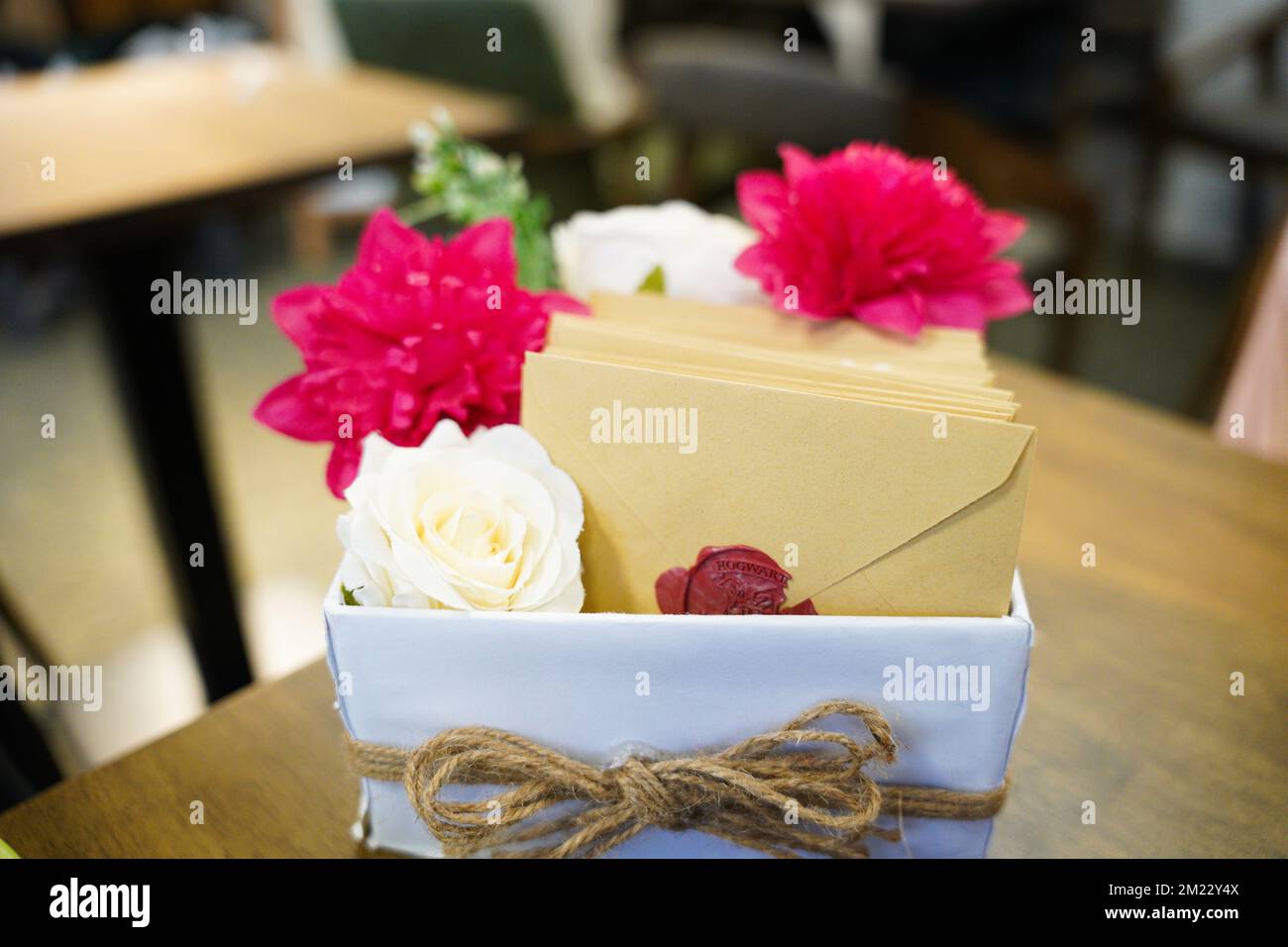 Envelopes Giveaway box. A nice white DIY box with recycled materials ...