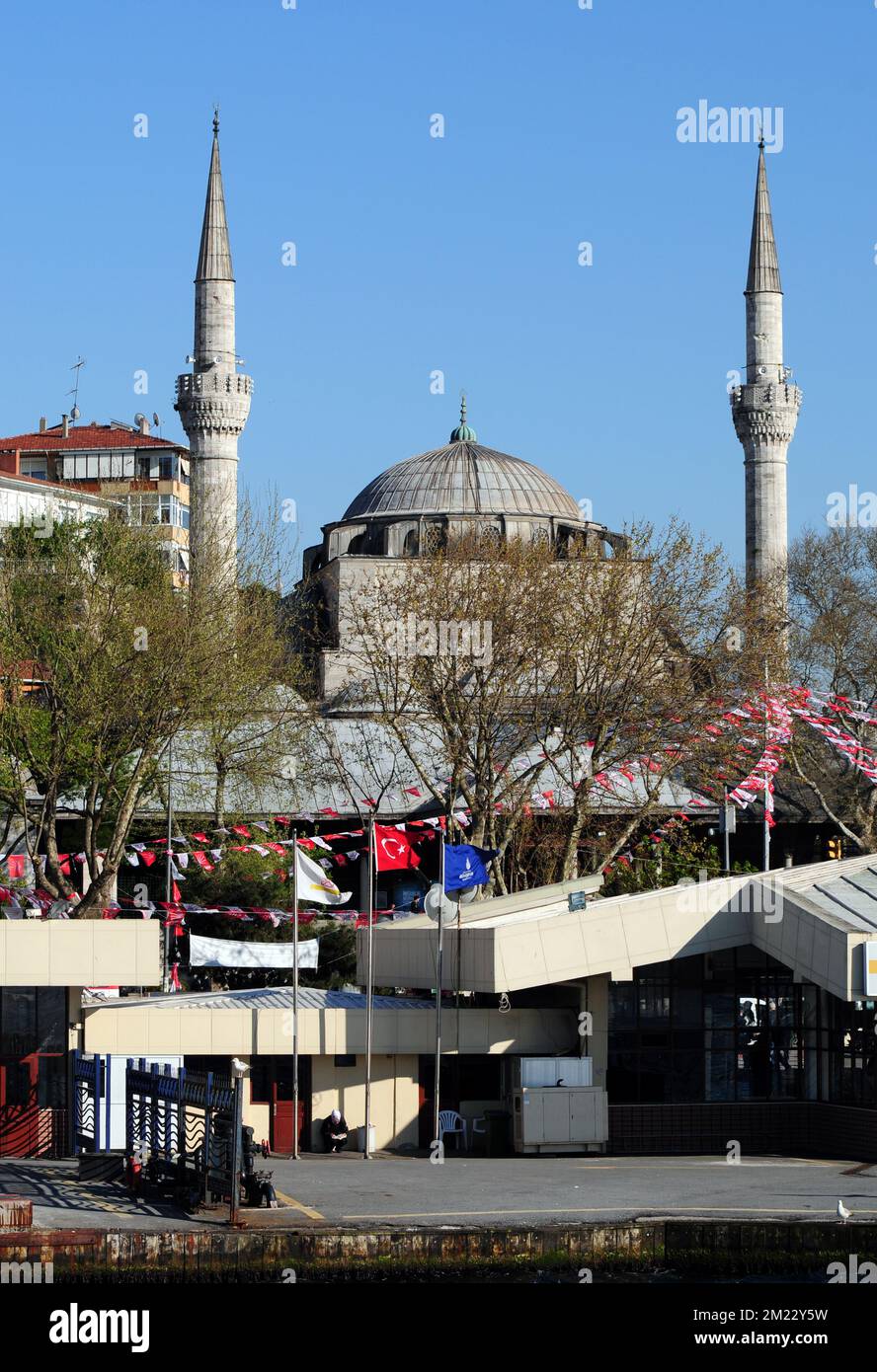 Mihrimah Sultan Mosque and Complex, located in Uskudar district of ...