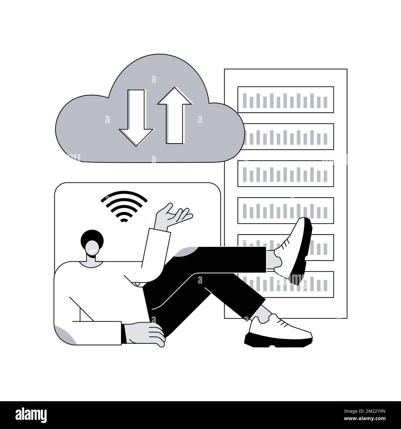 Edge computing abstract concept vector illustration. Local data storage ... Edge computing abstract concept vector illustration. Local data storage ...