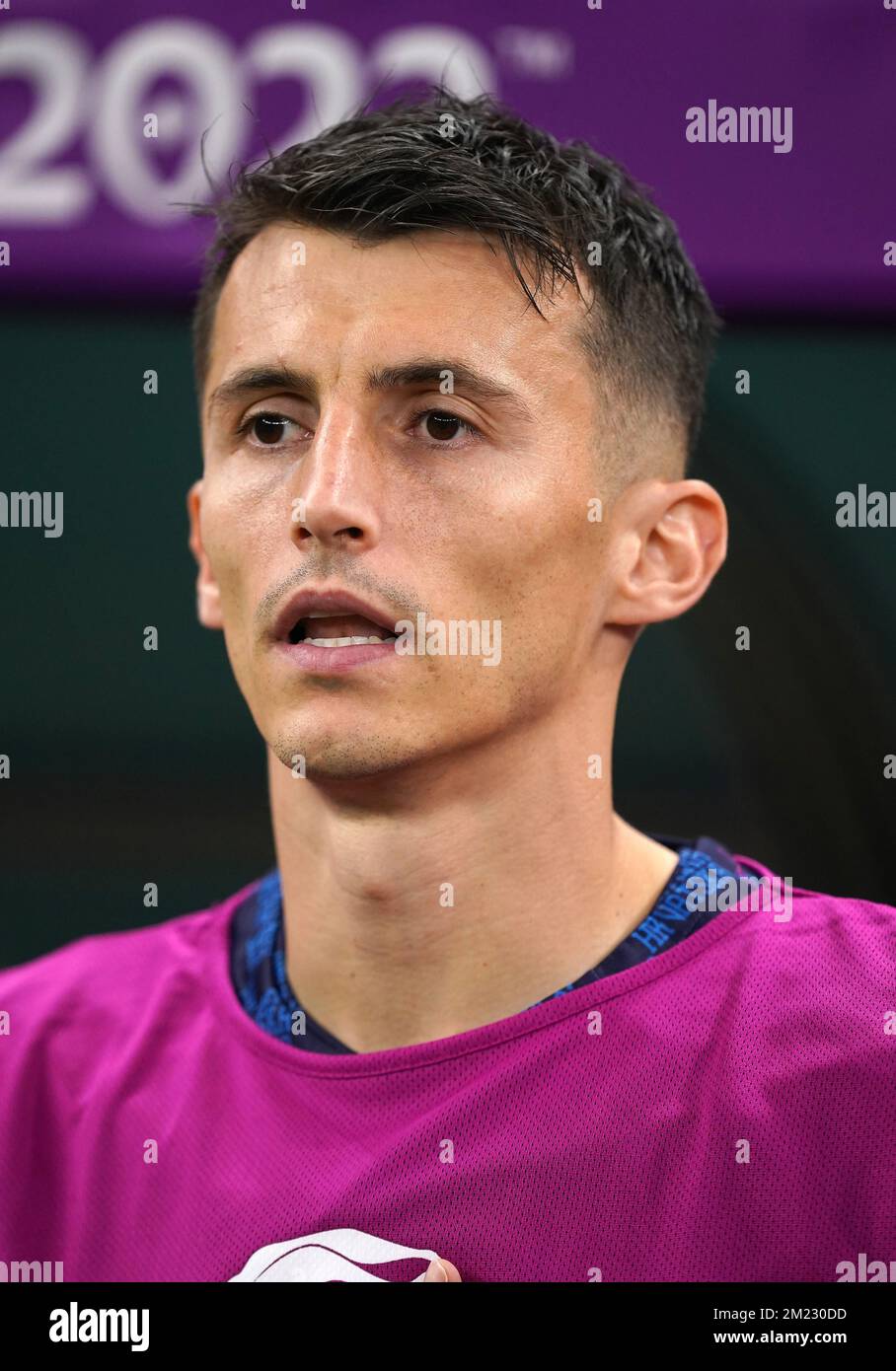 Croatia's Ante Budimir before the FIFA World Cup Semi-Final match at ...
