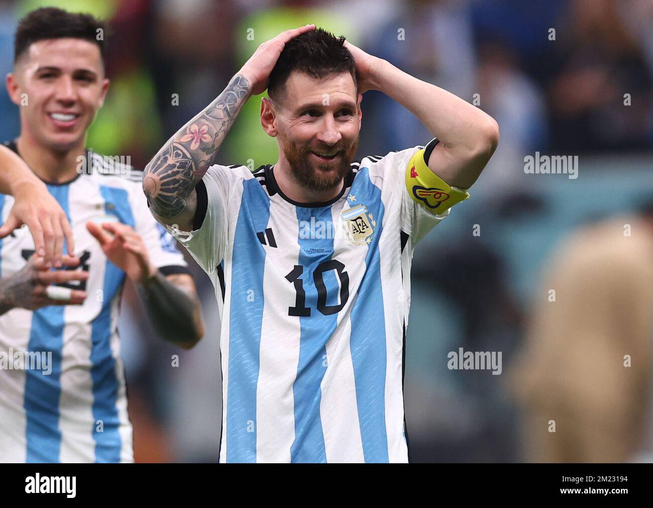 Lionel messi world cup win hi-res stock photography and images - Alamy