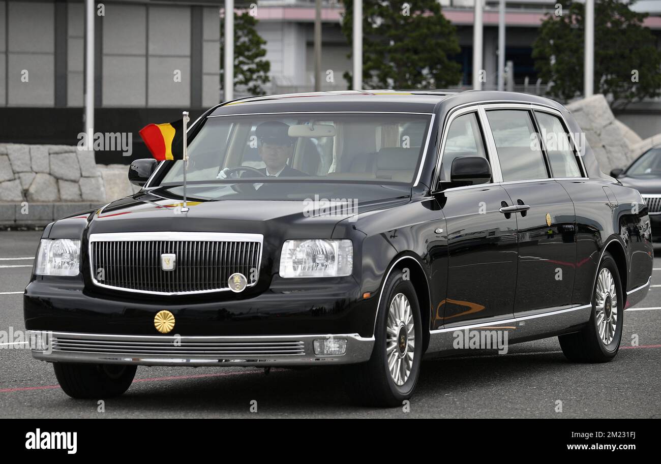 Illustration picture shows the limousine at the arrival of the Belgian ...