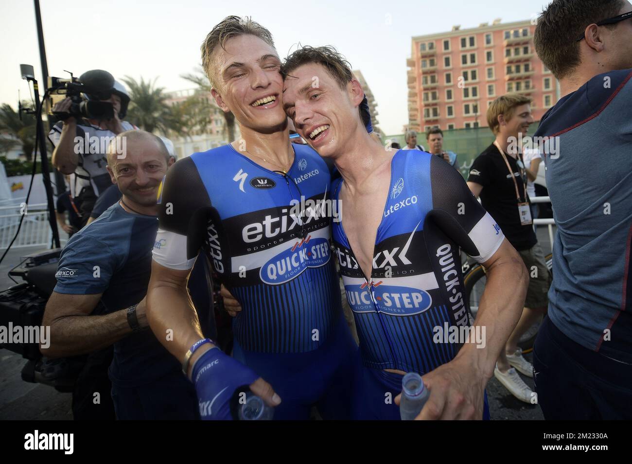 German Marcel Kittel of team Etixx - Quick-Step and German Tony Martin ...
